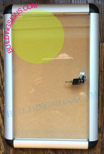 Lockable Bulletin Board ( with Key, for 8.5x14, Heavy Duty-Commercial use)