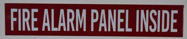 Fire Alarm Panel Inside Sign (RED, Double Sided Tape, Aluminum 2X11 ...