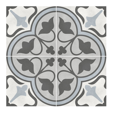 8x8 Form Tide Clover Decorative Porcelain Tile | Sold by the Tile ...