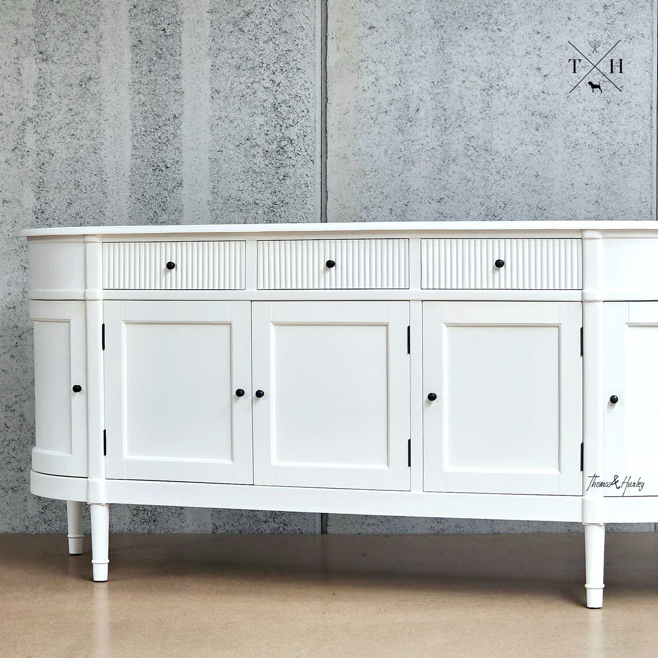 Modern French Louis Buffet Sideboard White - Elegant Design with ...