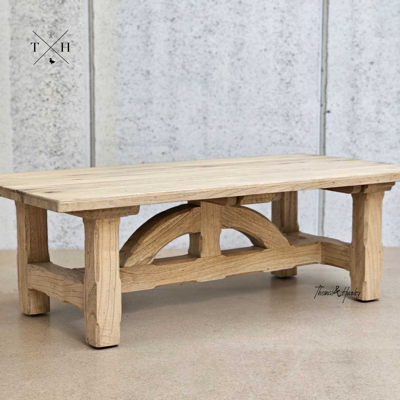 Trailbridge Oak Coffee Table in Greige Wash