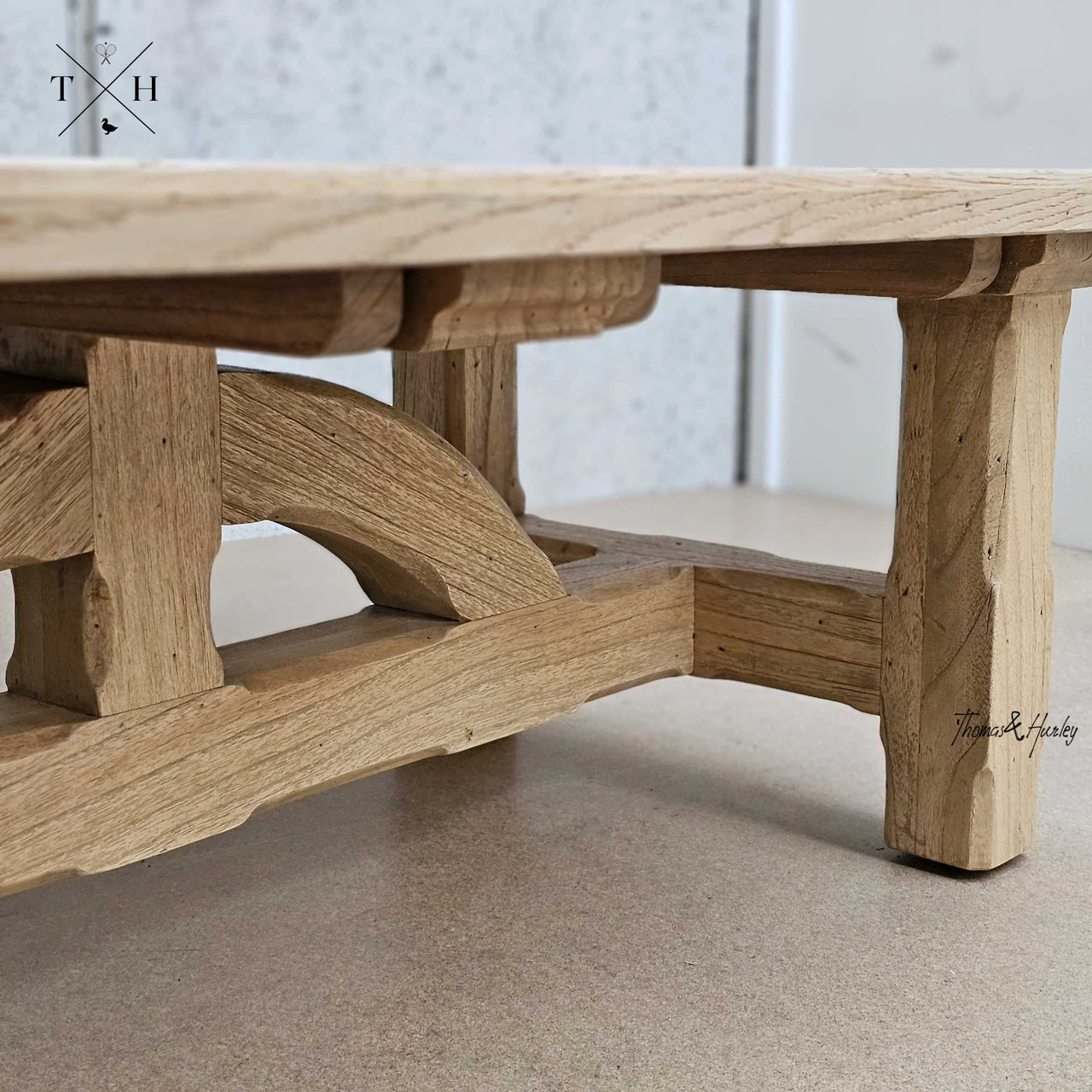 Trailbridge Canyon Oak Dining Table in Greige Wash - Banquet 320cm Size ...