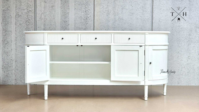 Modern French Louis Buffet Sideboard White - Elegant Design with ...