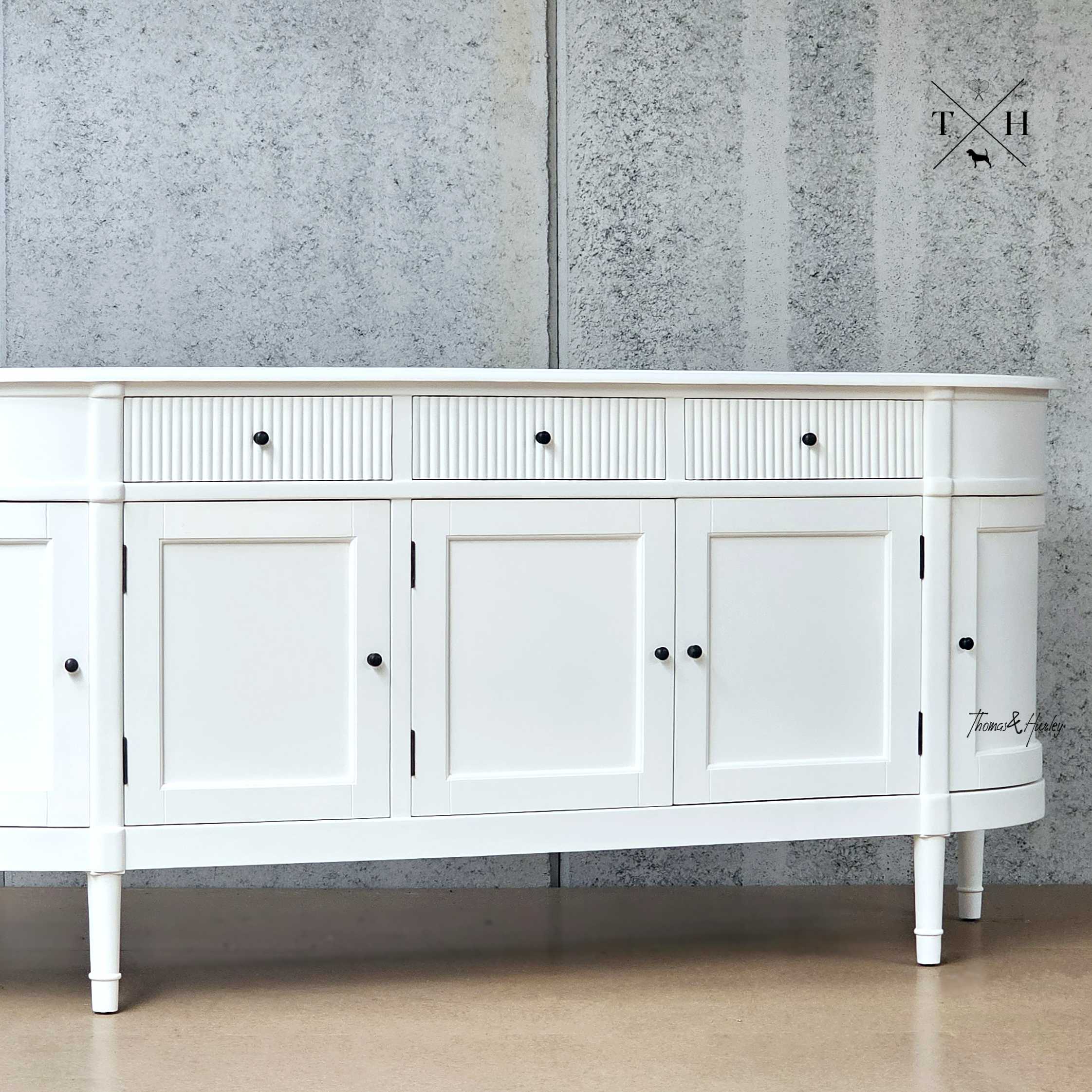 Modern French Louis Buffet Sideboard White - Elegant Design with ...