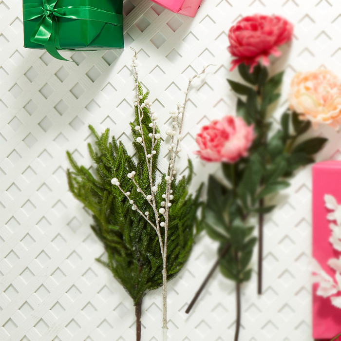 Raz 19.5" Gold Glittered Bamboo Christmas Tree Pick | Raz Imports | Raz ...