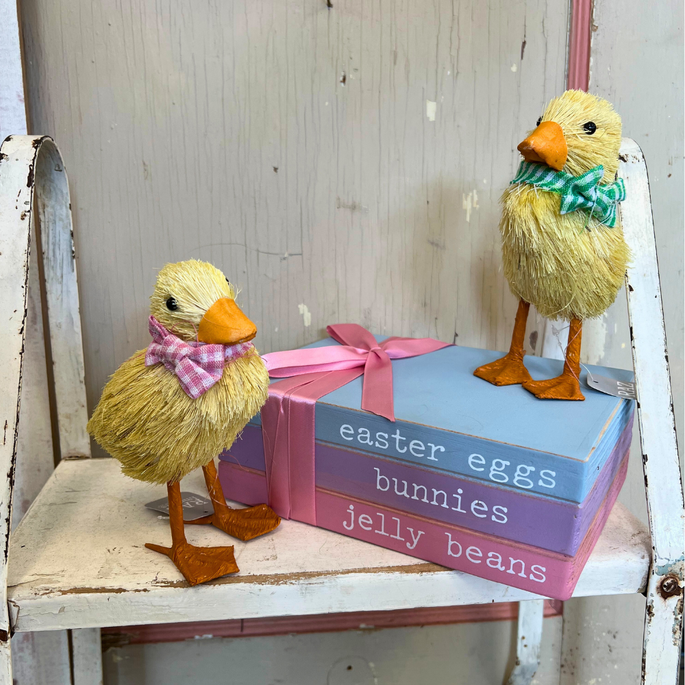 Raz White Basketweave Wicker Rabbits Set of 2 Easter Decorations | Raz ...