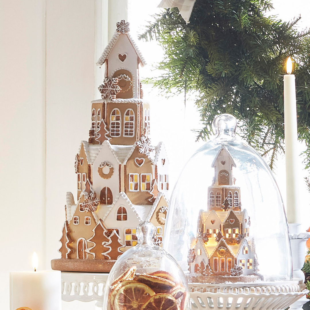 Raz Lighted Gingerbread House Christmas Decoration | Raz Imports | Raz ...