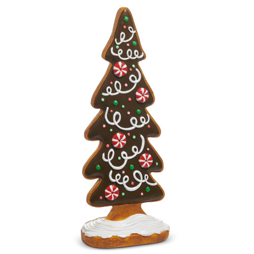 Raz 14" Gingerbread Tree Christmas Figure | Raz Imports | Raz Christmas ...