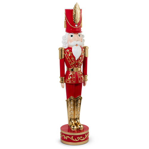Raz 48.5" Large Gold Nutcracker Figure Christmas Decoration | Raz ...