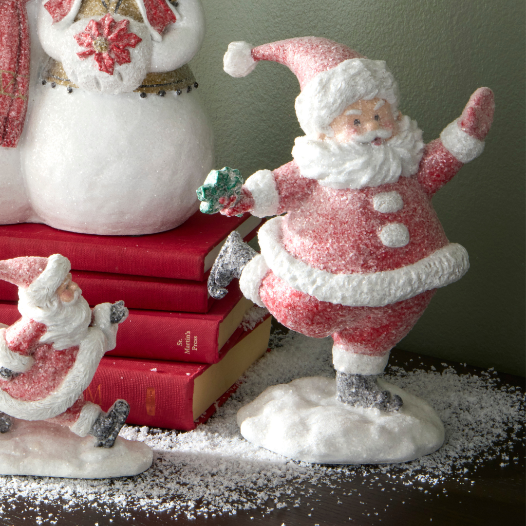 Raz 7" Lighted The Magic of Christmas Vignette Vintage Present Figure ...