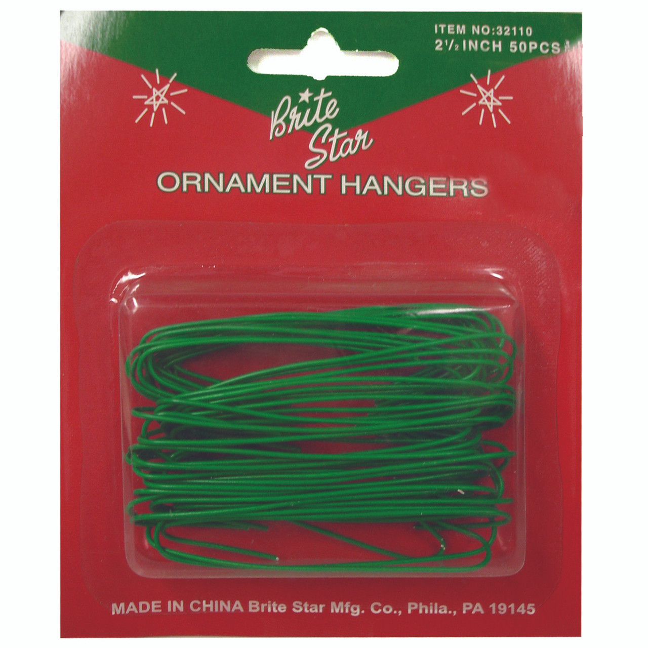 Large Green Ornament Hooks