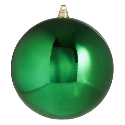 Raz 3", 4", or 6" Large Green Shiny Ball Christmas Ornaments | Raz ...