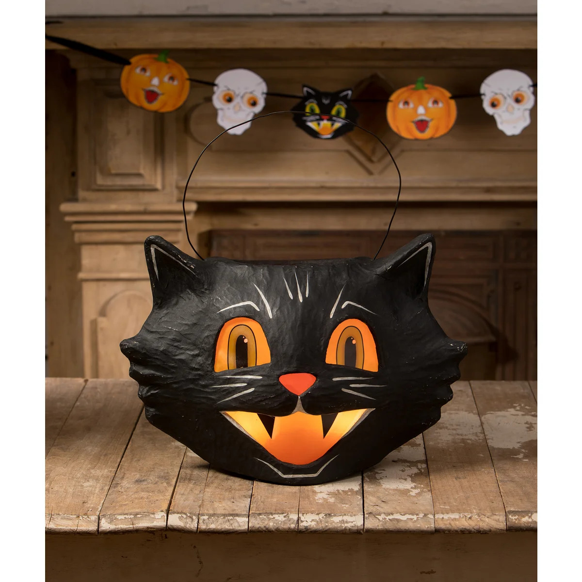 Bethany Lowe 17" Mr. Cool Cat Bucket Halloween Decoration | Bethany ...