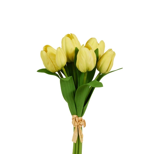 Raz 12" Coral, Yellow, or White Real Touch Tulip Bundle | Raz Imports ...