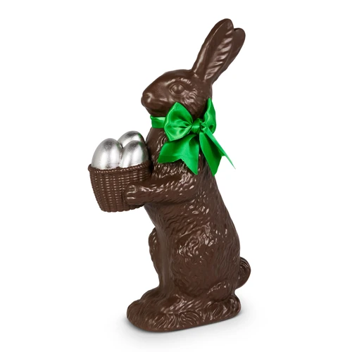 Raz 14" Chocolate Bunny with Egg Basket | Raz Imports | Raz Easter ...
