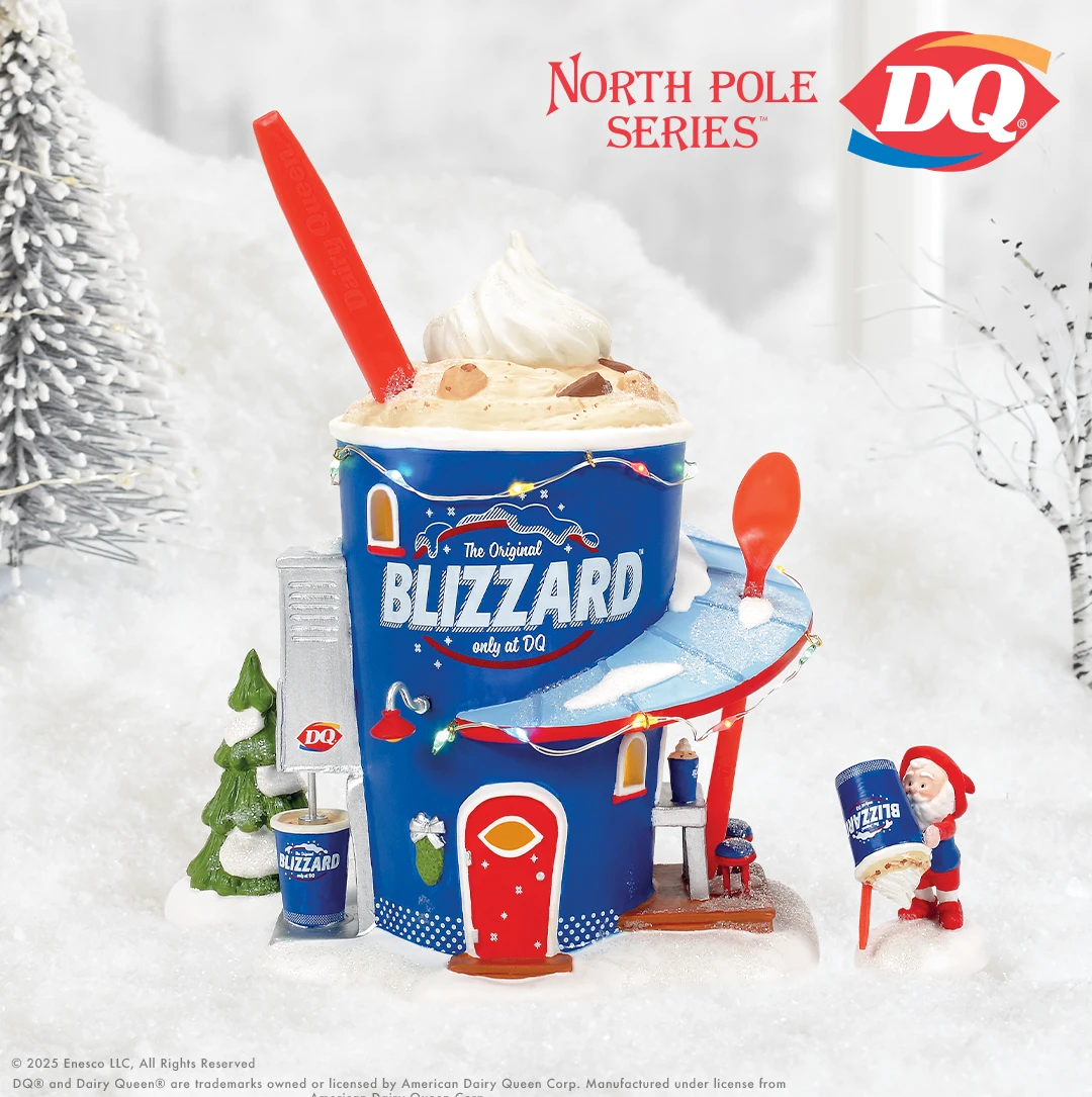 Department 56 North Pole Village Forecasting a Blizzard Dairy Queen ...