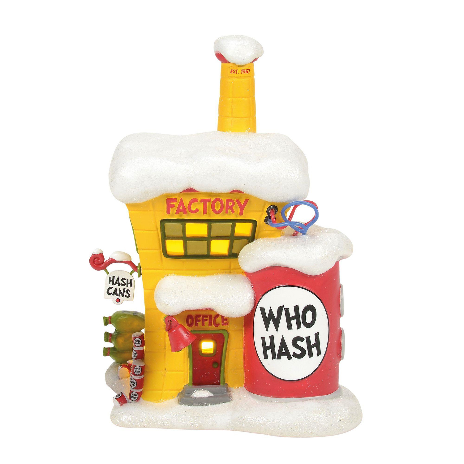 Department 56 Dr. Seuss Grinch Village Mount Crumpit Lit