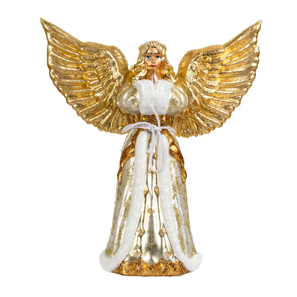 Christopher Radko Heavenly Angel Finial Glass Tree Topper | Christopher ...
