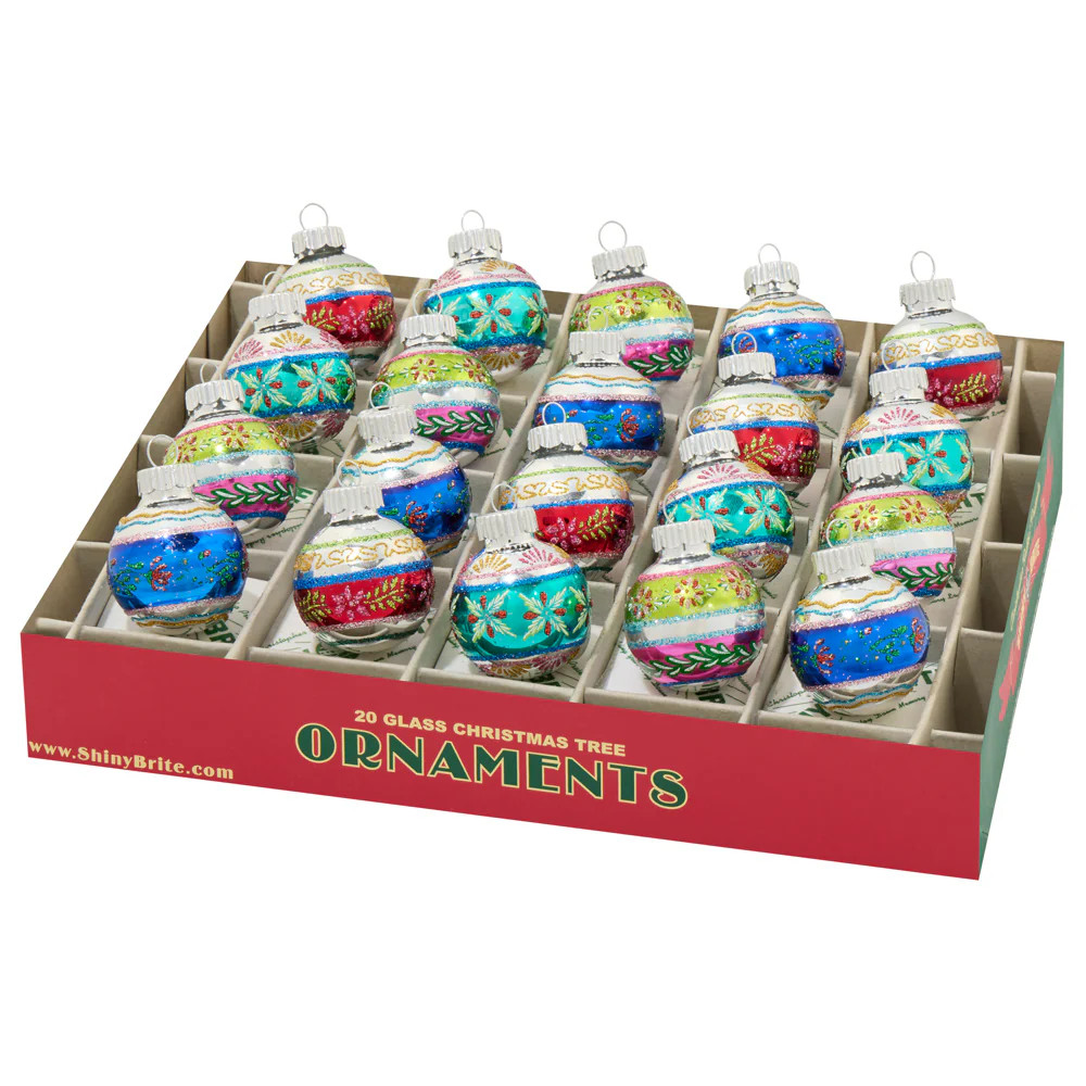 Christopher Radko Shiny Brite Christmas Confetti 20 Count 1.25 ...