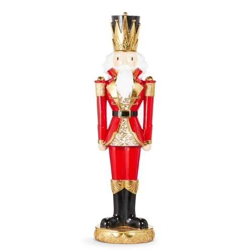 Raz 47" Large Red and Gold Nutcracker Christmas Decoration | Raz ...
