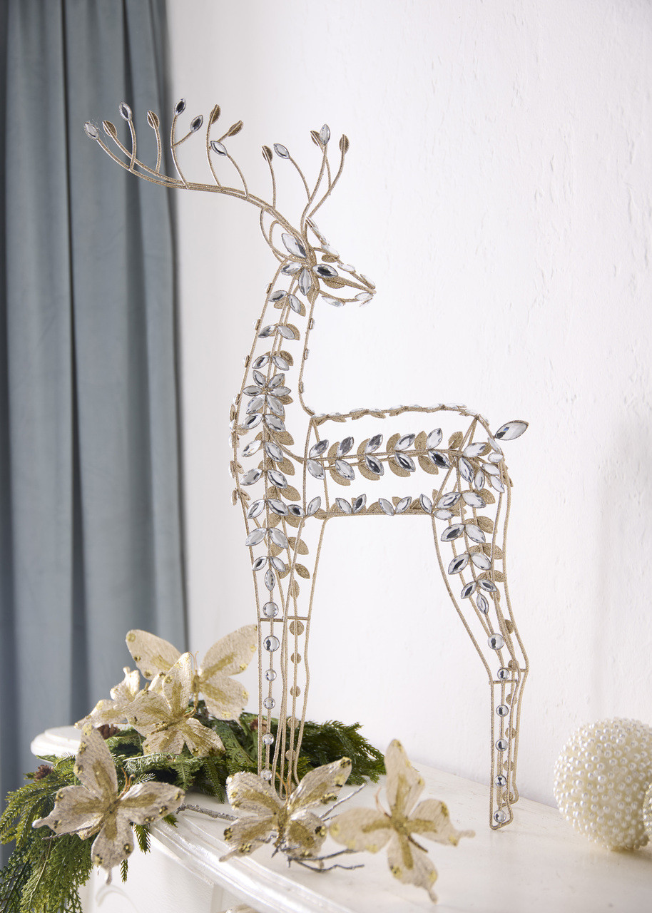 Raz 27" Jeweled Standing Deer Christmas Figure | Raz Imports | Raz ...