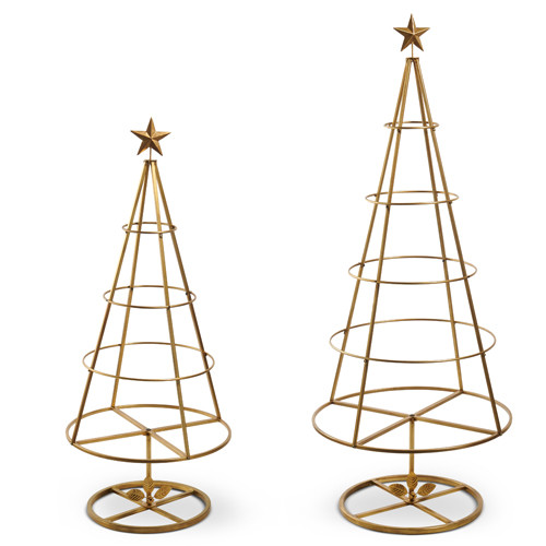 Raz 60" Gold Tree Ornament Display Frames Christmas Decoration | Raz ...