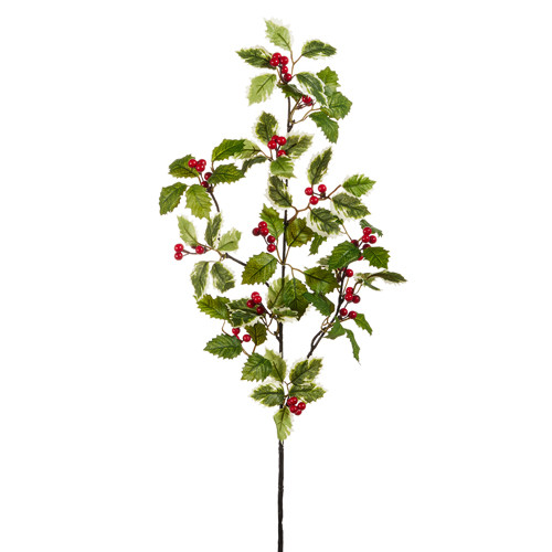 Raz 45" Mixed Holly Branch Christmas Tree Pick | Raz Imports | Raz ...