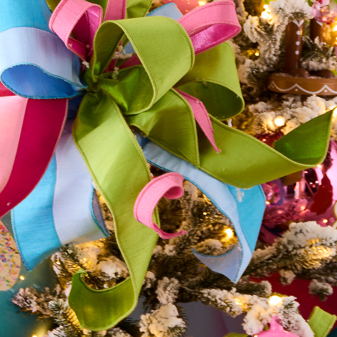 Raz 2.5" Green Wired Christmas Ribbon | Raz Import | Raz Christmas ...