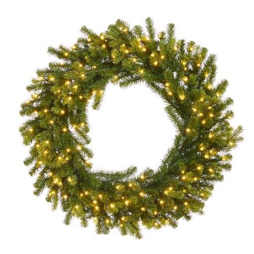 Raz 30" or 36" Real Feel Mixed Pine Lighted Christmas Wreath | Raz ...