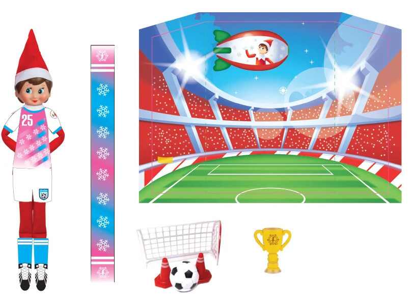 Elf on the Shelf Polar Props North Pole Pitch Soccer Kit | Elf on the ...