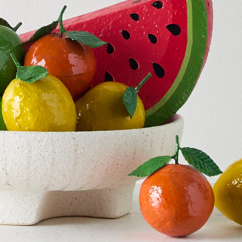 Raz 4" Bag of 4 Paper Mache Oranges Spring or Summer Decor | Raz ...