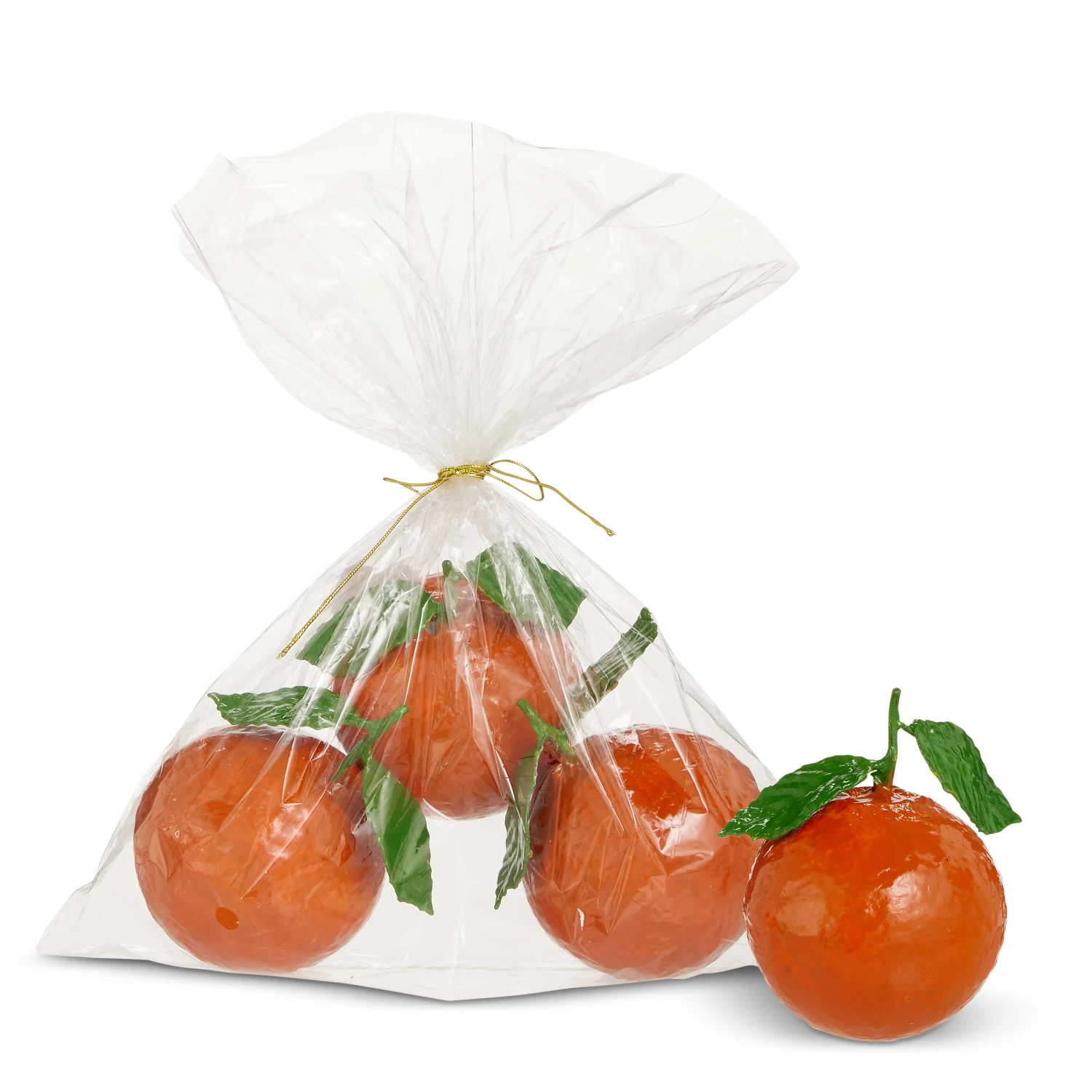 Raz 4" Bag of 4 Paper Mache Oranges Spring or Summer Decor | Raz ...