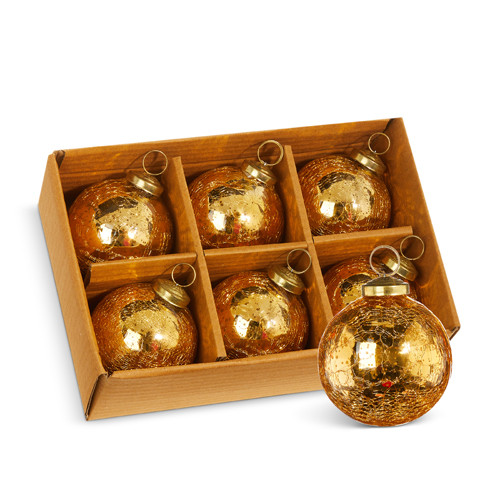 Raz 6" Gold Beaded Glass Christmas Ornament | Raz Imports | Raz ...