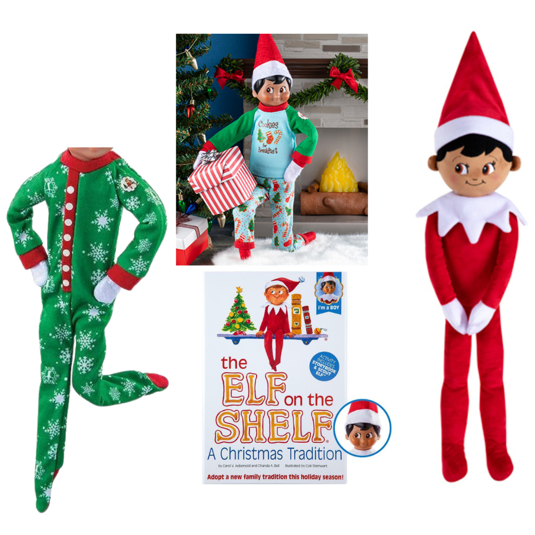 Elf On The Shelf Black Girl Scout Elf and Book, Plushee, and Outfit Bundle | Elf on the Shelf
