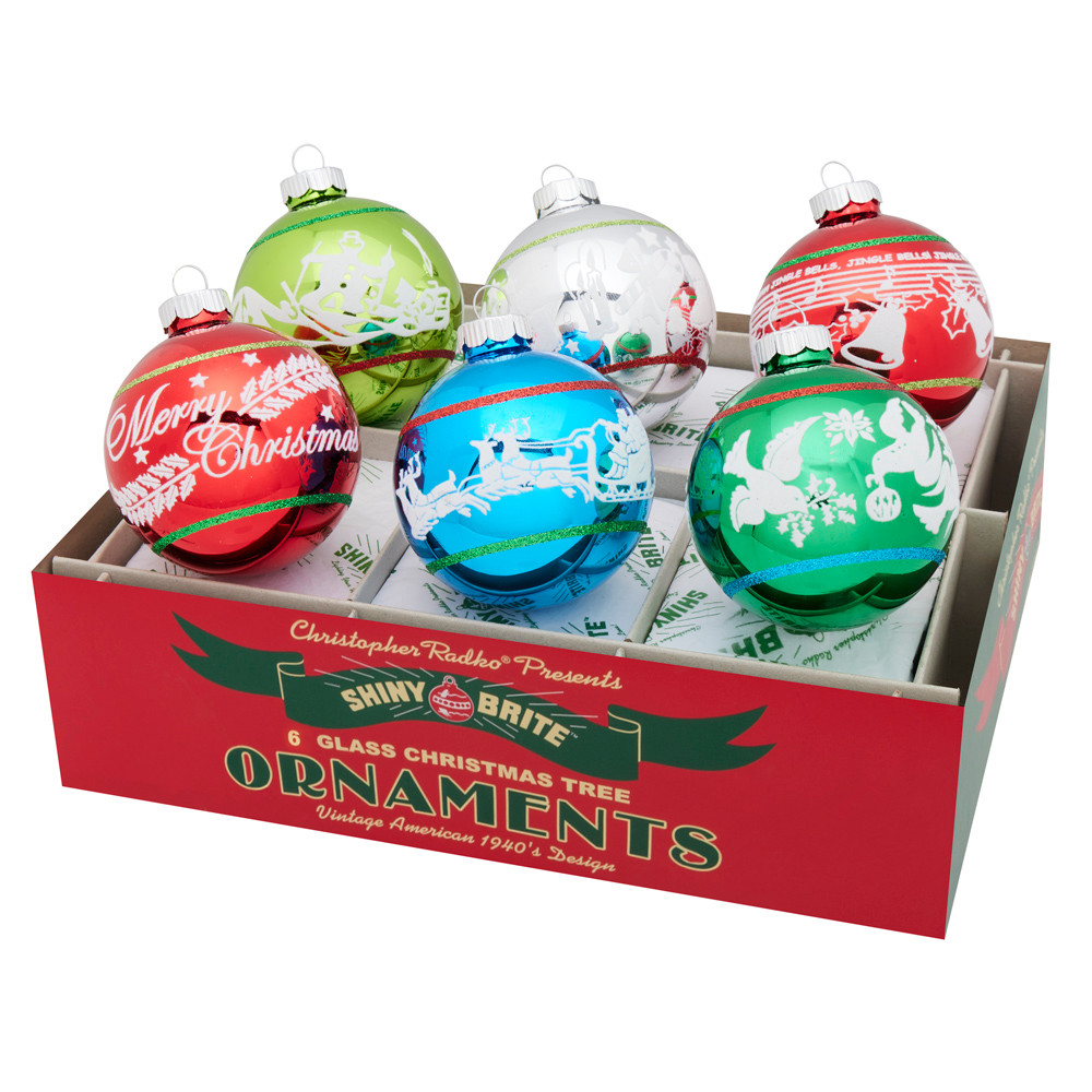 Shiny Brite Christmas Ornaments
