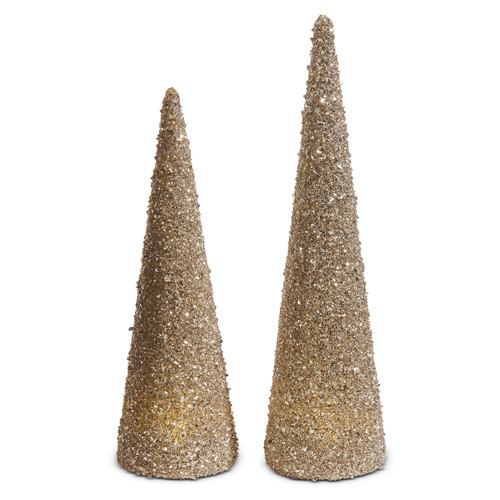 Raz 18.5" Pink Glittered Cone Tree Christmas Decoration | Raz Imports ...