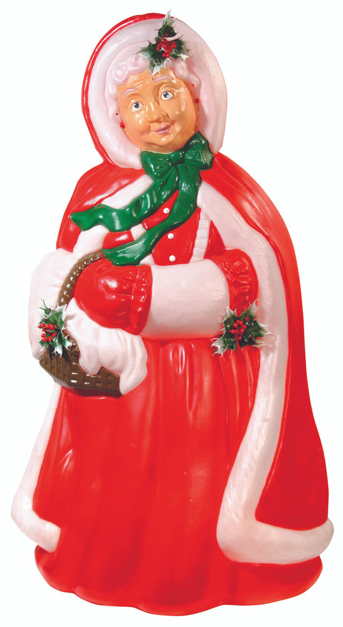 43" Mrs Claus Lighted Christmas Blow Mold Decoration | Christmas blow ...