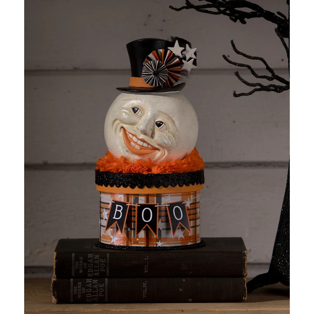 Bethany Lowe 8.5" Party Cat on Box Container Halloween Decoration ...