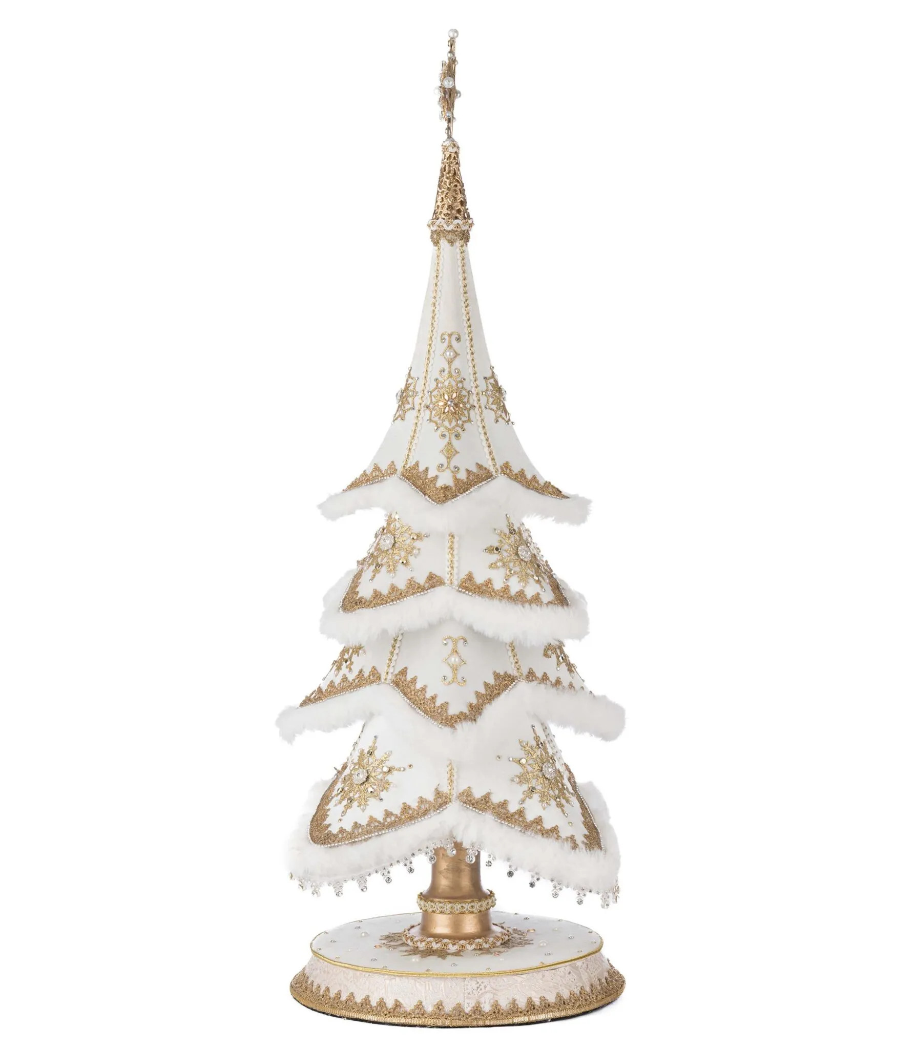 Katherine's Collection 28.5" Golden Bells of Brilliance Tabletop Tree ...