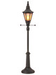Regency 24" LED Lighted Battery Operated Black Standing Lamp Post ...
