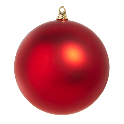 Raz 3", 4", 6", or 10" Large Red Matte Ball Christmas Ornaments | Raz ...