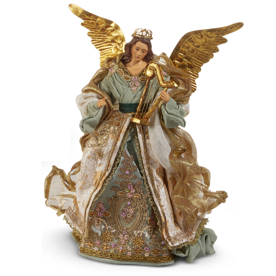 Raz 16" Victorian Angel Tree Topper Christmas Figure | Raz Imports ...