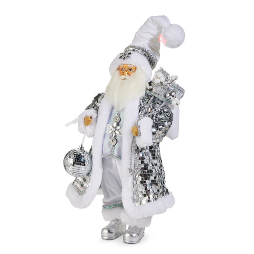 Raz 18" Santa with Skis Christmas Figure | Raz Imports | Raz Christmas ...
