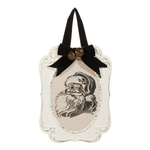 Raz 11.25" Santa Embossed Metal Christmas Ornament | Raz Imports | Raz ...