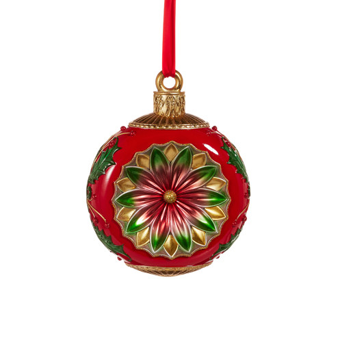 Raz 18" Large Vintage Red and Green Ornament Decoration | Raz Imports ...