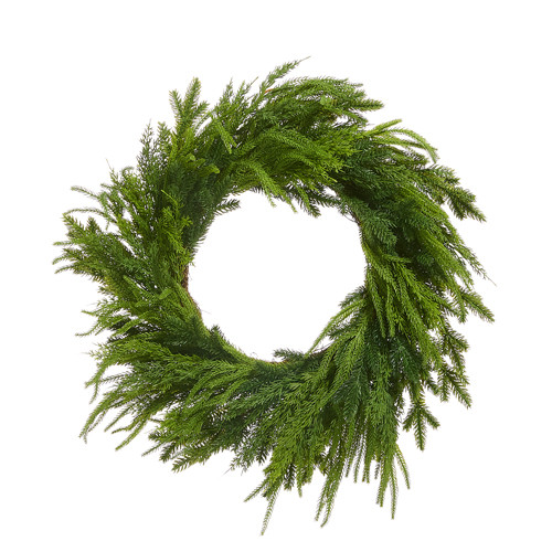Raz 24" Real Feel Cedar Christmas Wreath | Raz Imports | Raz Christmas ...