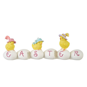 Raz 11" Easter Chicks on Eggs Easter Decoration | Raz Imports | Raz ...