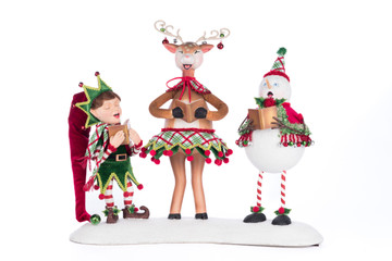 Katherine's Collection 18" Alfie, Deerdra, And Snowy Christmas Carolers ...