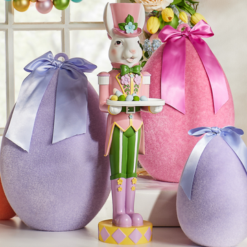 Raz 22" Traditional Easter Bunny with Tray Figure | Raz Imports | Raz ...