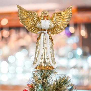 Christopher Radko Heavenly Angel Finial Glass Tree Topper | Christopher ...